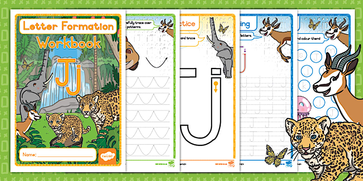 Grade 1 Letter Formation Workbook - Jj (teacher made)