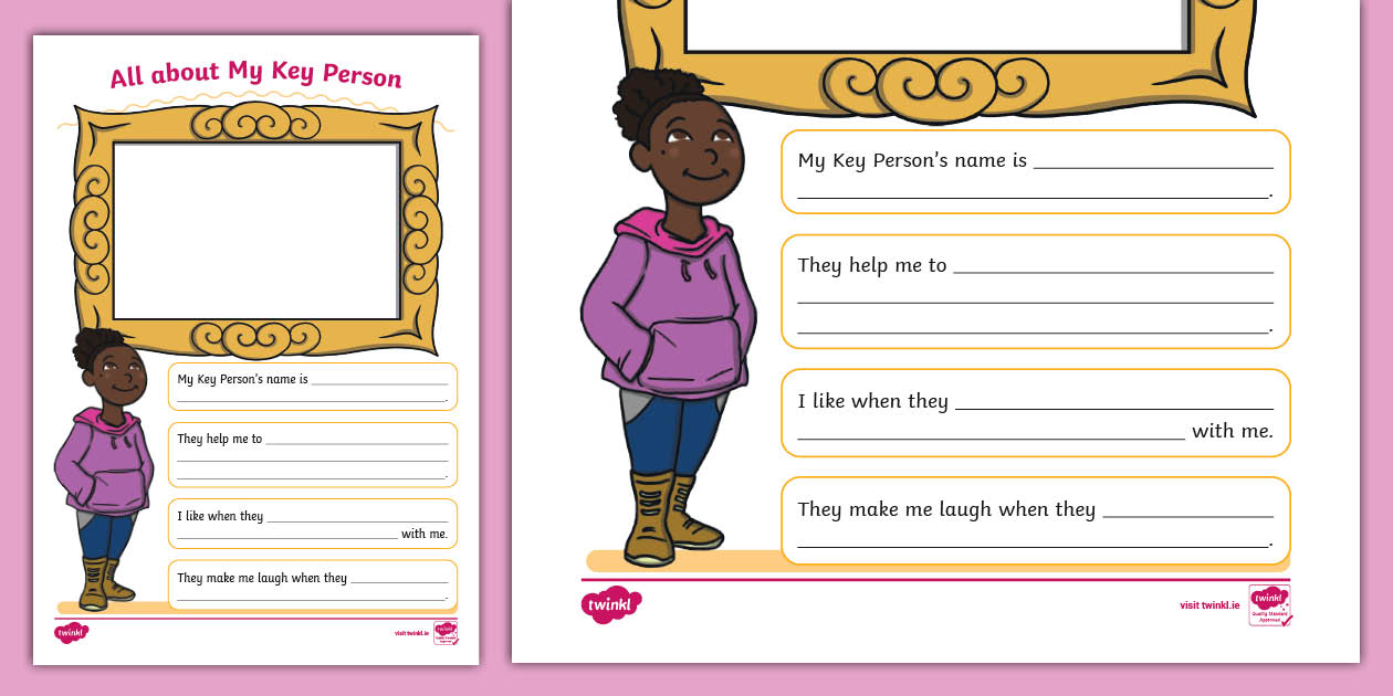 All About My Key Person Worksheet (Teacher-Made) - Twinkl