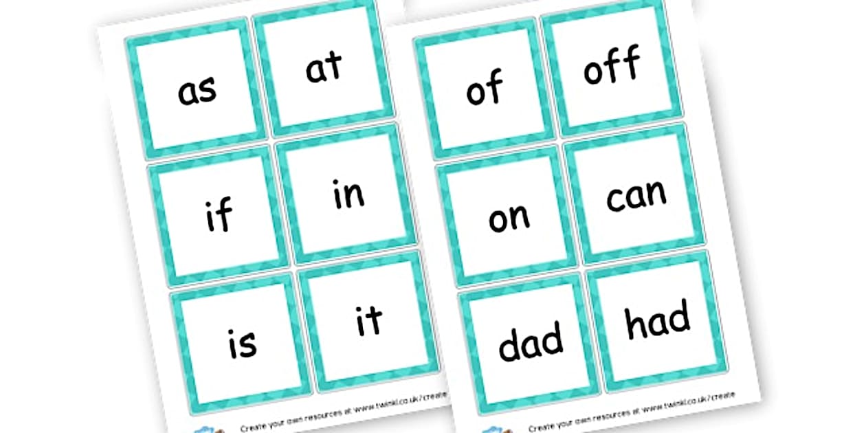 High Frequency Word Cards (teacher made) - Twinkl