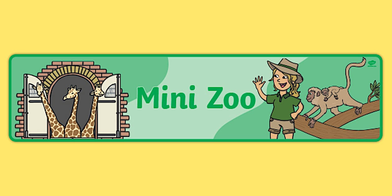 Mini Zoo Banner (teacher made) - Twinkl