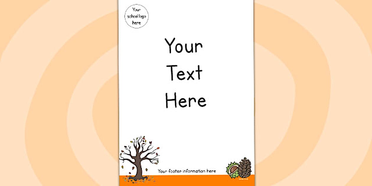 Autumn Editable Themed Letter Home Letter Header - seasons