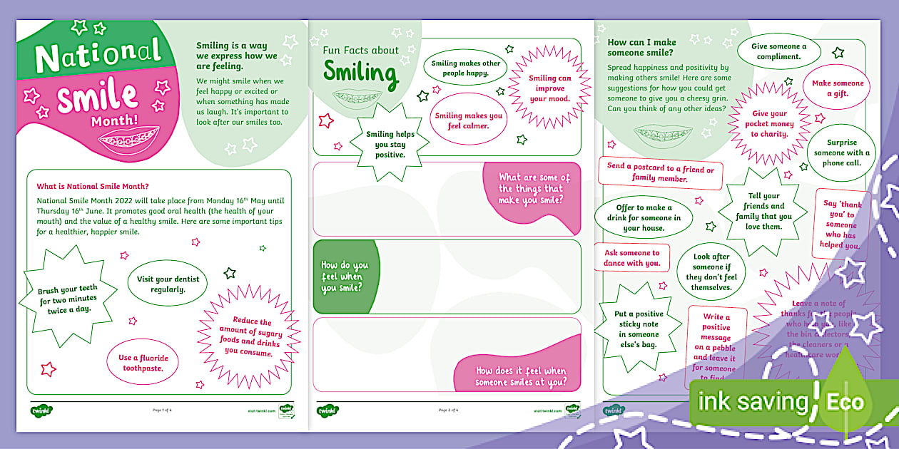 National Smile Month: Make Someone Smile Challenge (Ages 5 - 7)