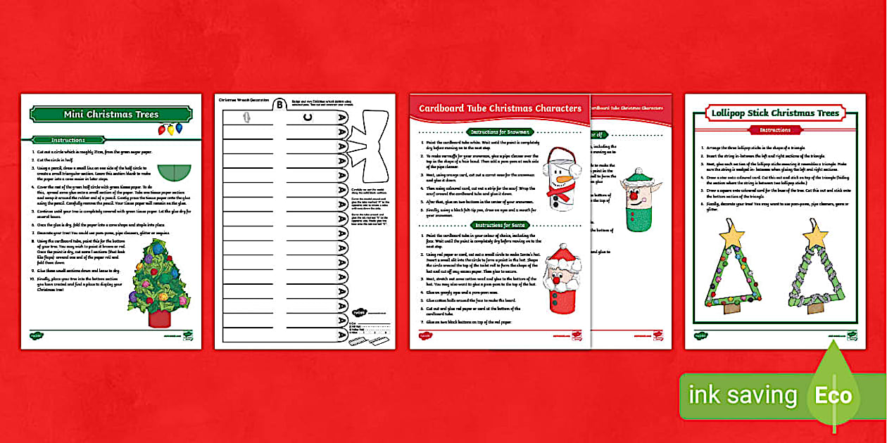 Christmas Arts and Crafts Second Level Resource Pack