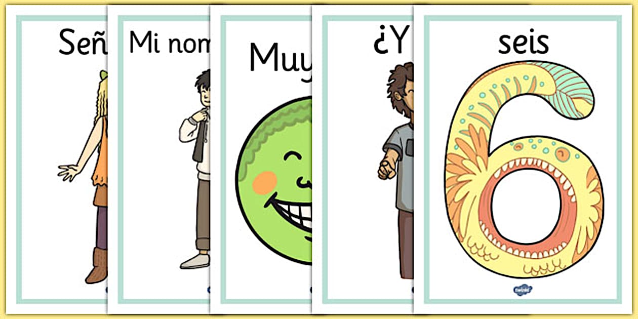 Year 3 Getting to Know You Display Posters Spanish