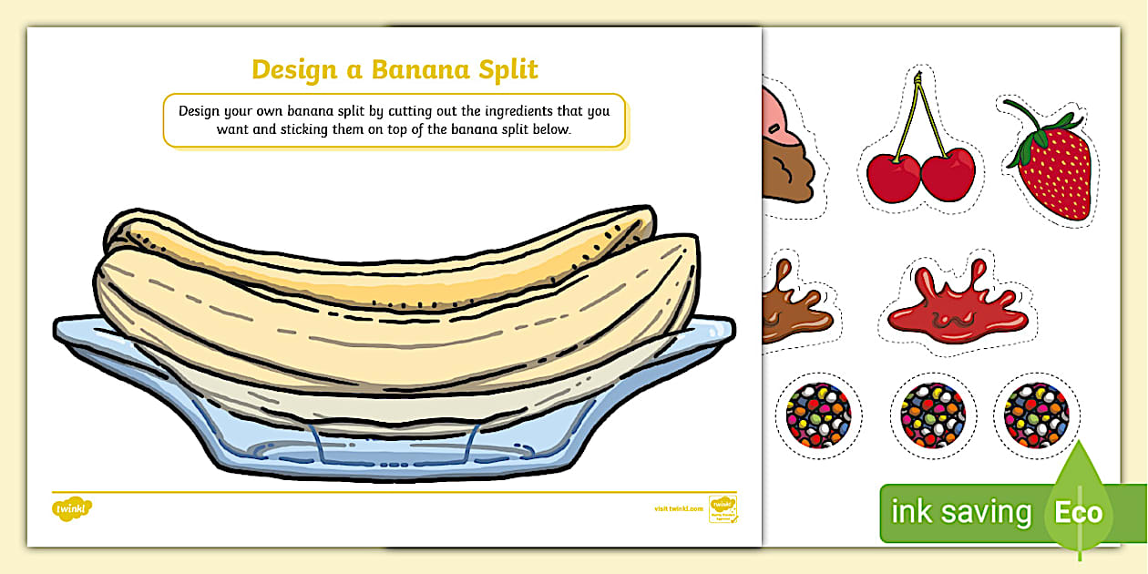 Design a Banana Split Cutting Skills Activity (teacher made)