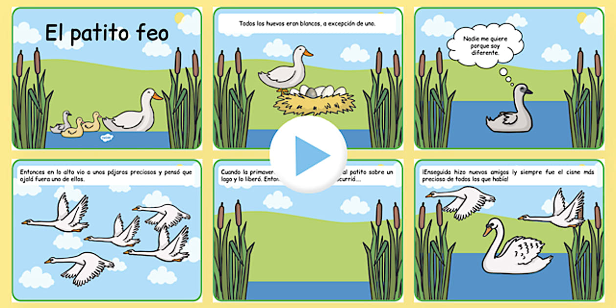 PowerPoint - Cuento infantil: el patito feo | Twinkl
