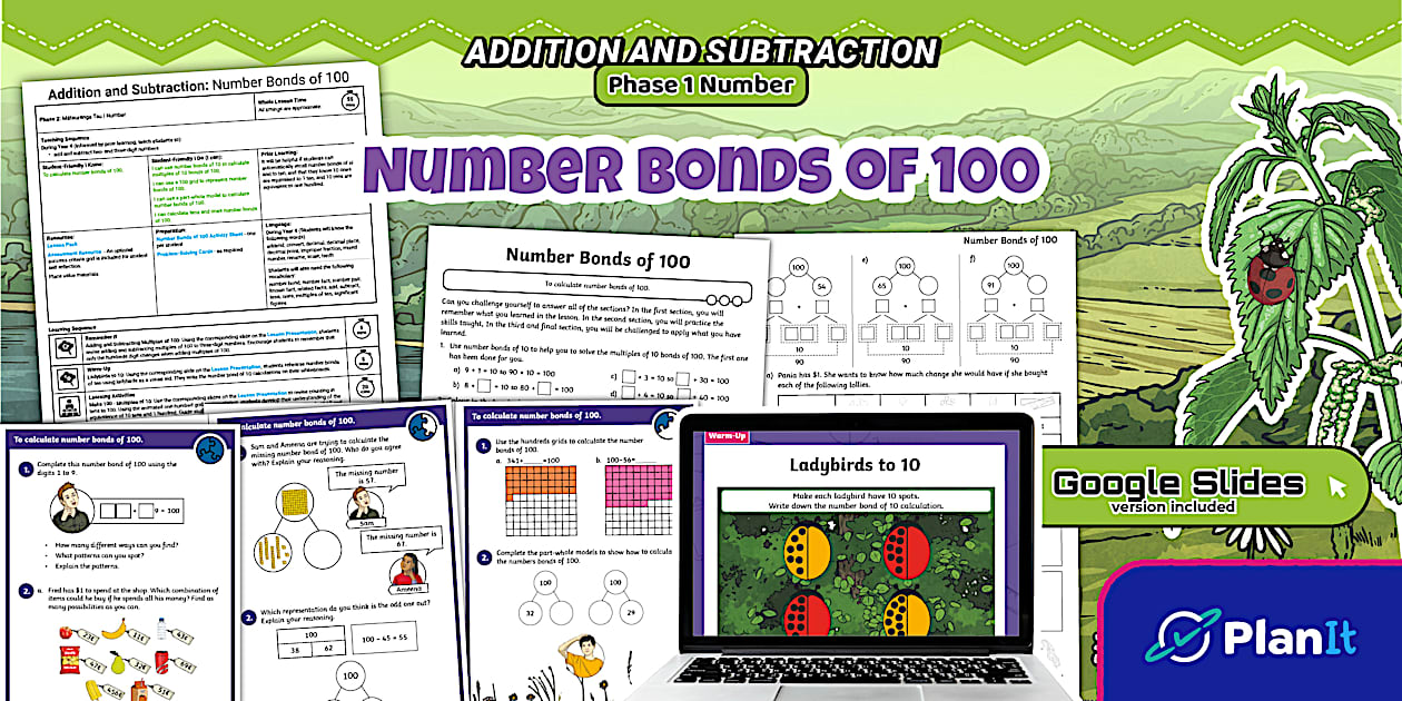During Year 4 Number: Addition and Subtraction (Number Bonds of 100 ...