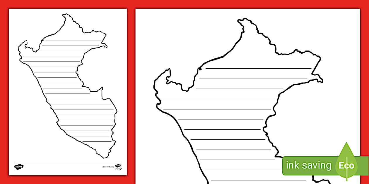 Peru Writing Template (teacher made) - Twinkl