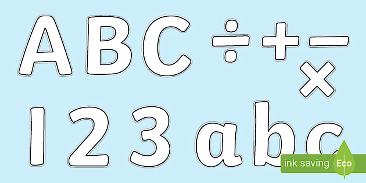 👉 Template Letters of The Alphabet (Printable) | EYLF - Y6
