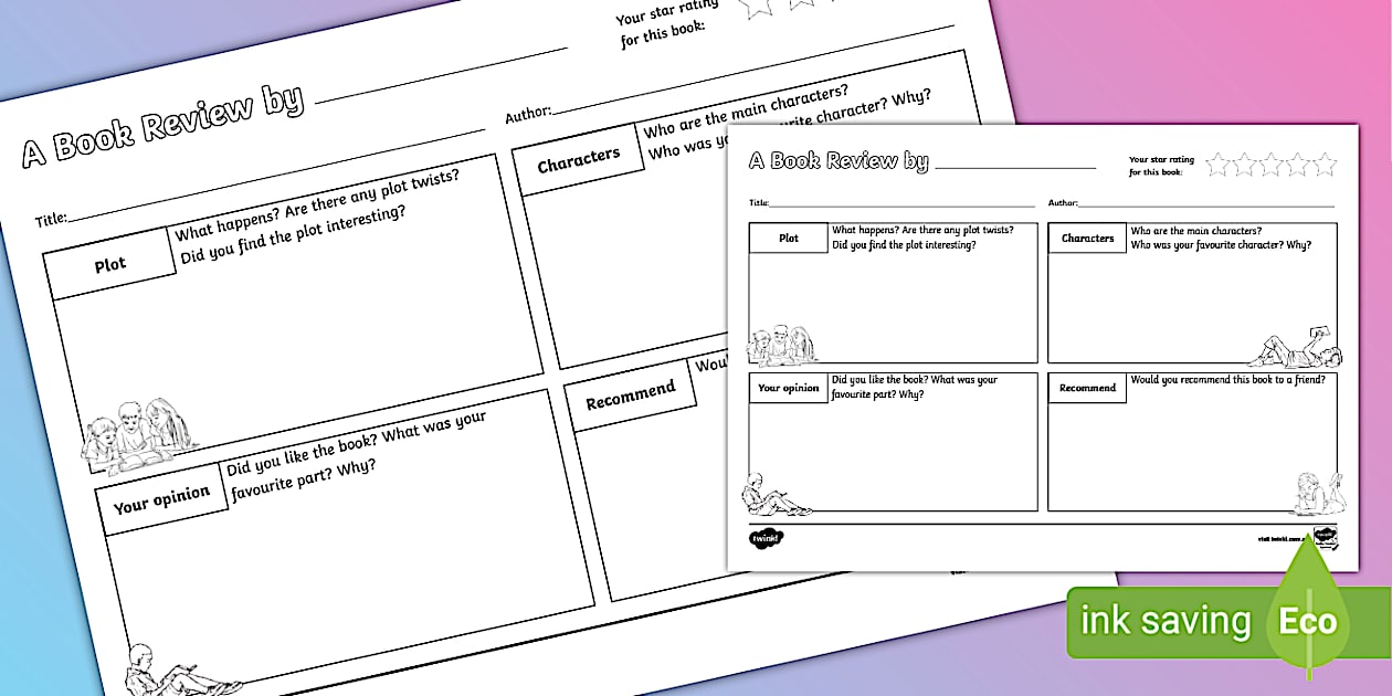 Editable Book Review Template (teacher made) - Twinkl