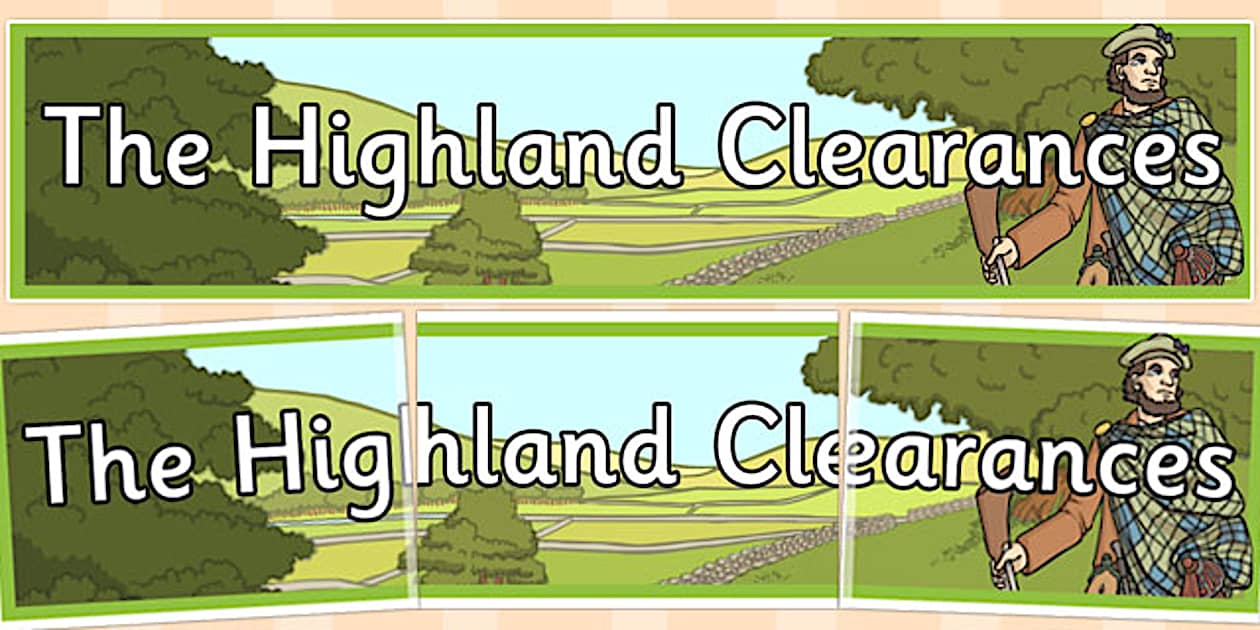 The Highland Clearances Display Banner (teacher made)