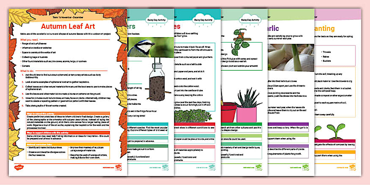 Gardening Club Autumn 2 Activity Pack (teacher made)