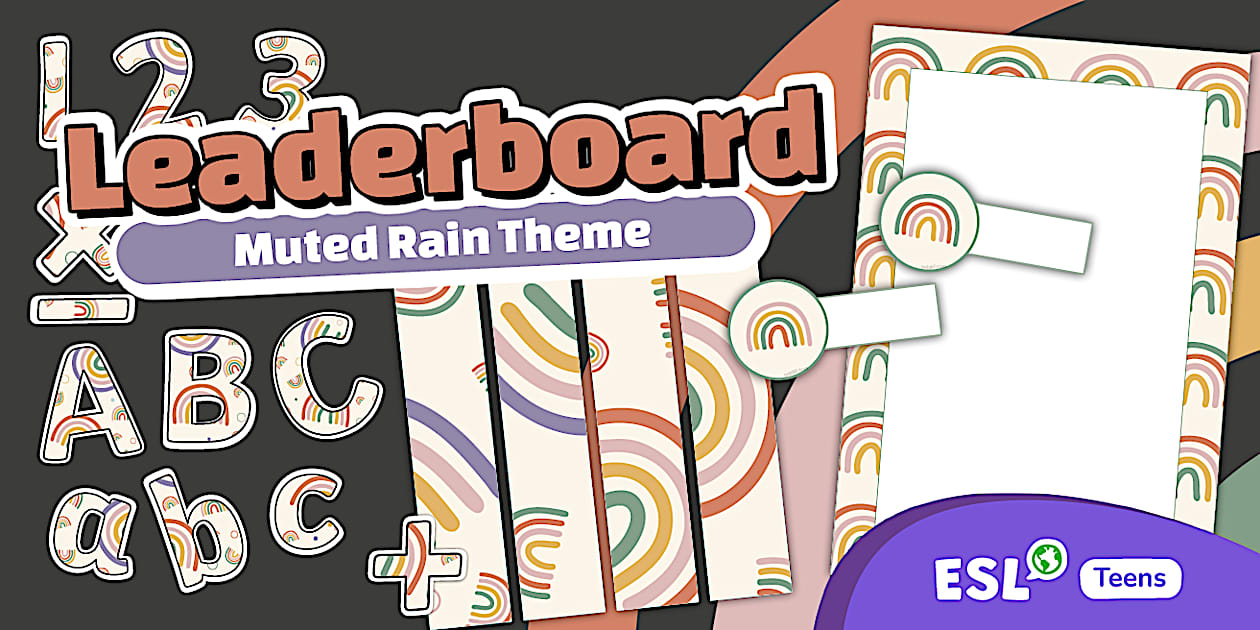 ESL Leaderboard - Muted Rainbow Theme [Teens]