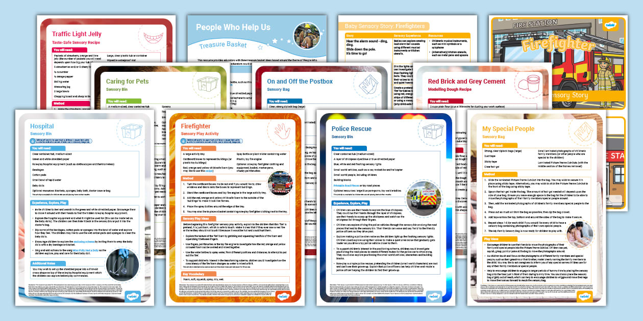 People Who Help Us Sensory Activities Pack | Twinkl - Twinkl