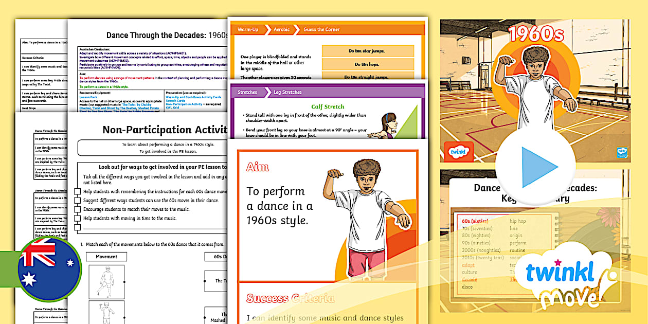 Move PE Year 6 Dance Through the Decades Lesson 1: 1960's