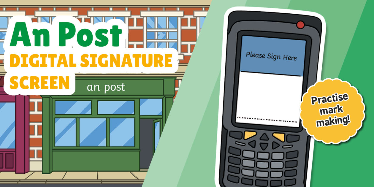 Digital Signature Screen Activity Sheet