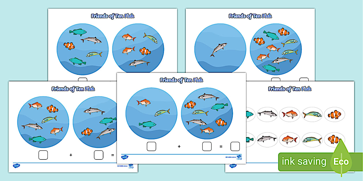 Friends of Ten Fish Activity Sheets | Twinkl (teacher made)