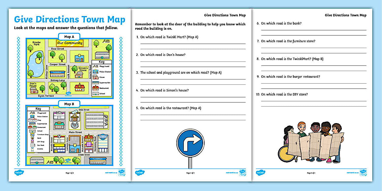 Grade 3 Mathematics: Where On the Map? (teacher made)