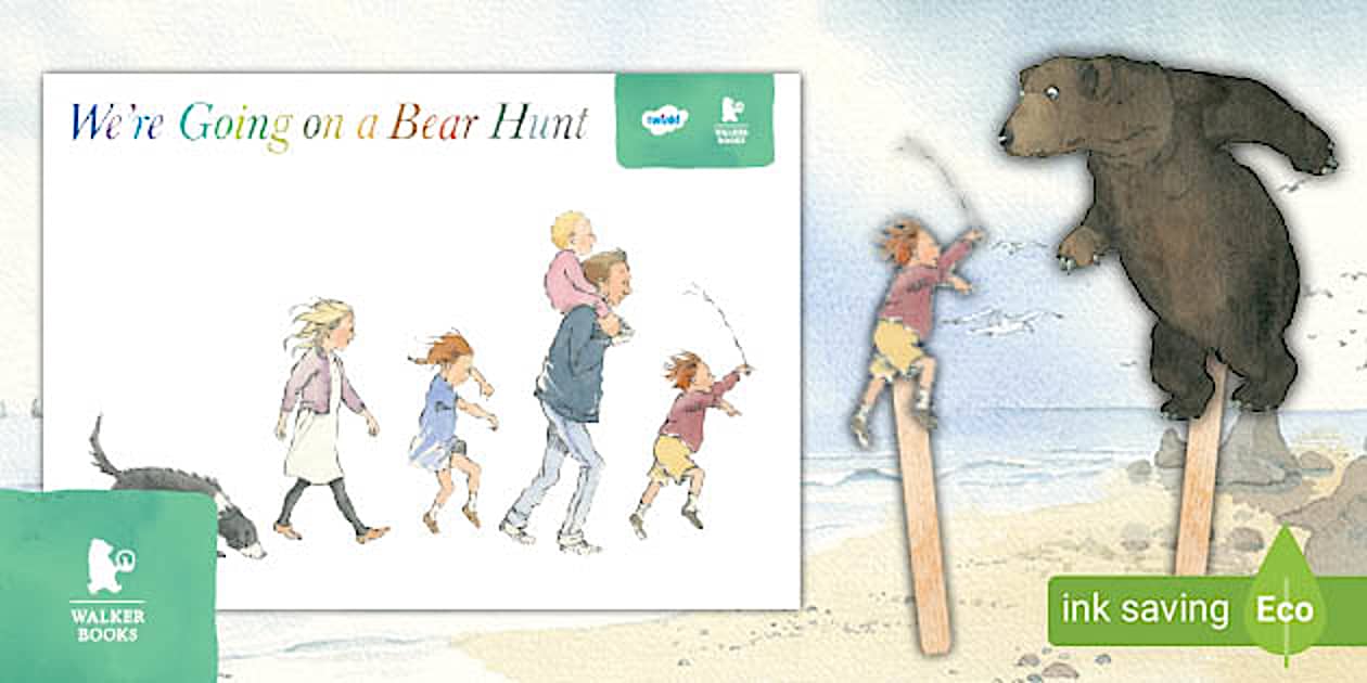 FREE! - We're Going on a Bear Hunt Puppets | Walker Books | Twinkl