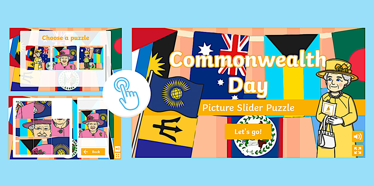 Interactive Commonwealth Day Picture Puzzle - Twinkl