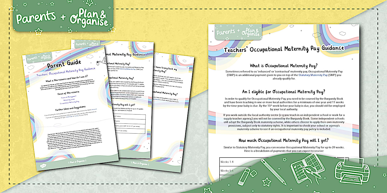 FREE! - Teacher's Occupational Maternity Pay Guidance | Teachers' Maternity