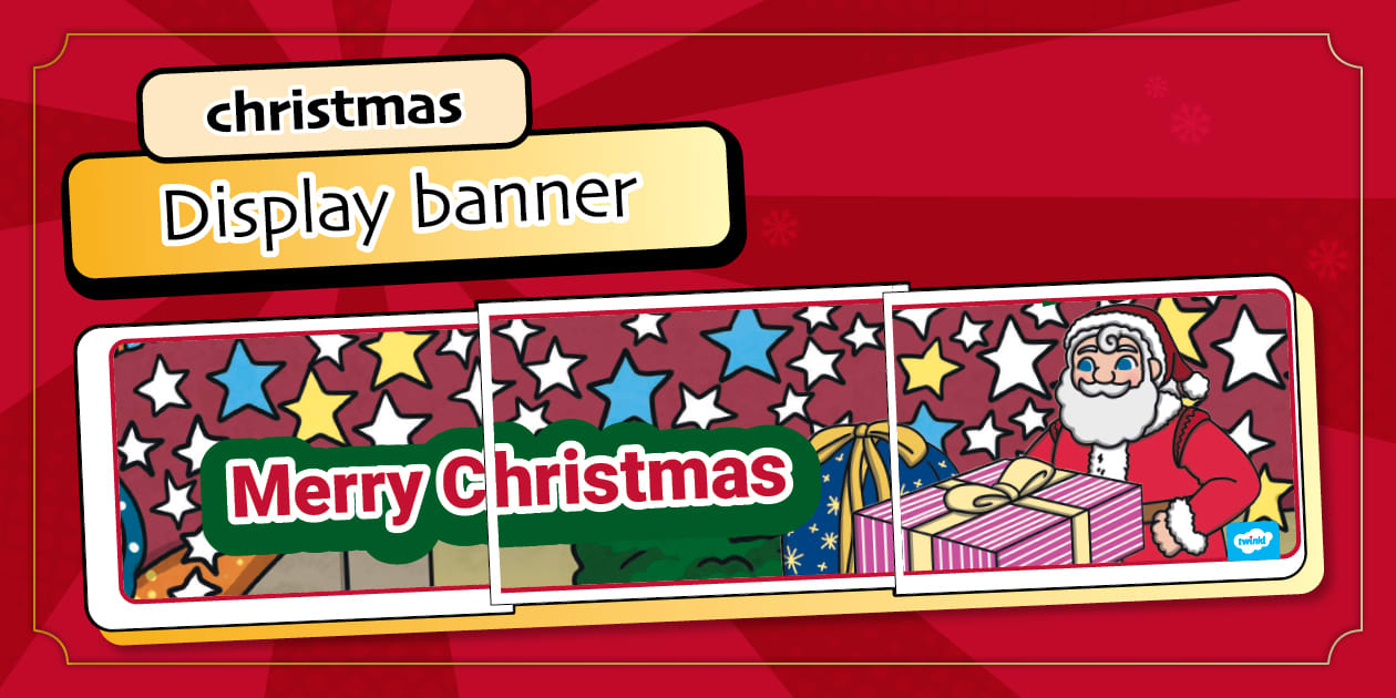 Merry Christmas – Singapore Banner | Festive Classroom Display