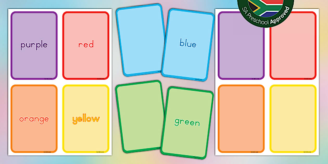 Preschool Numeracy: Peg Cards (Colours) (Teacher-Made)
