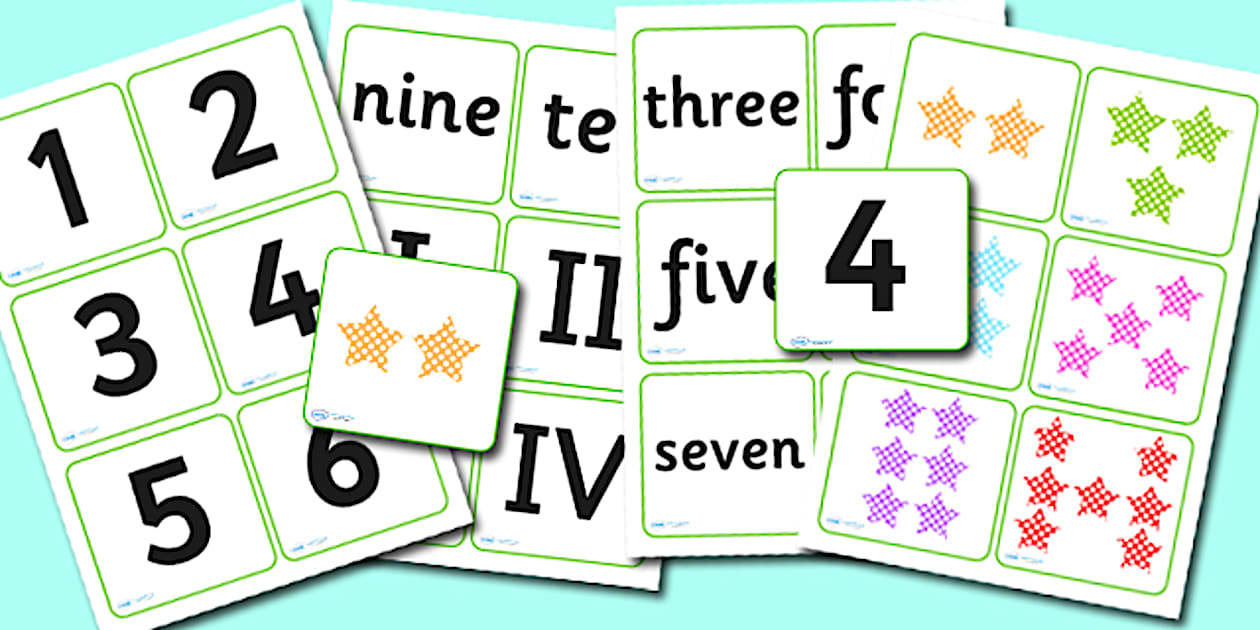 Roman Numerals Matching Cards (teacher made) - Twinkl