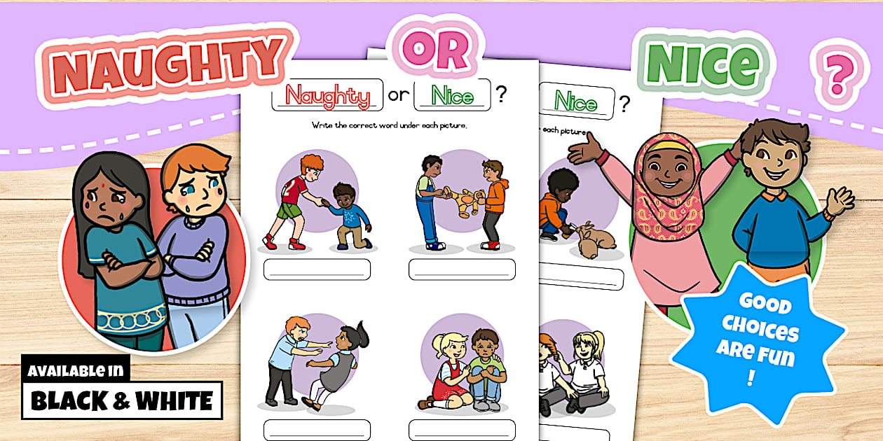 Life Skills - Worksheet: Naughty or Nice? (CAPS Aligned)