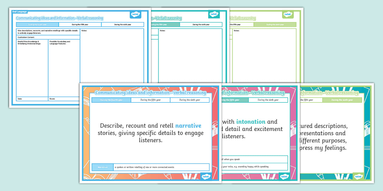 Phase 2 NZ English - Oral Language Teaching Sequence Student Language ...