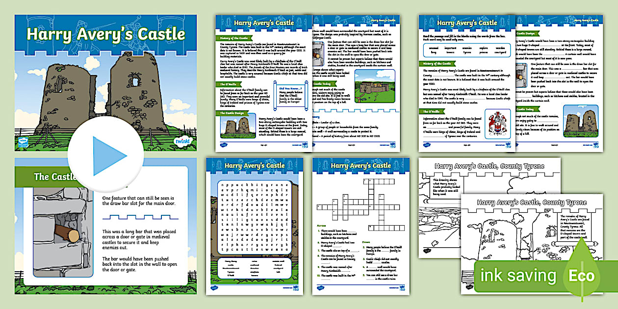 Harry Avery's Castle KS1 Resource Pack (teacher made)