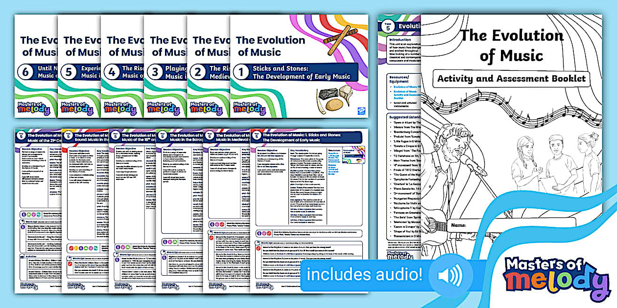 👉 Year 5 The Evolution of Music - Unit Pack