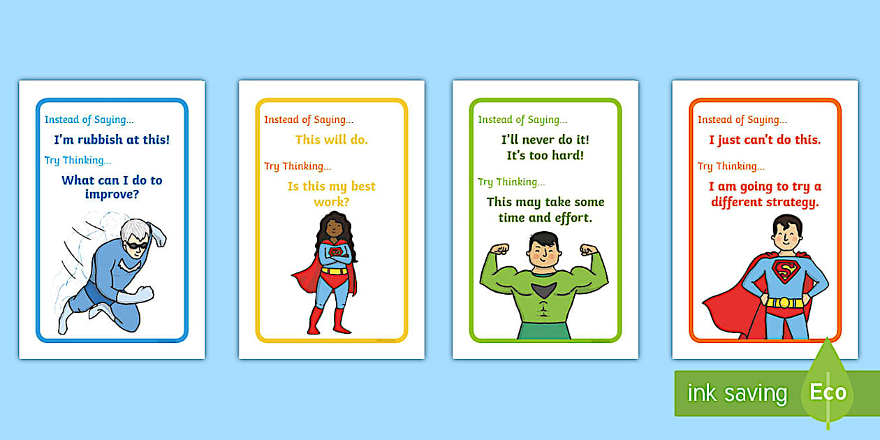 Superhero Themed Developing Growth Mindset IKEA Tolsby/Fiestad Frame