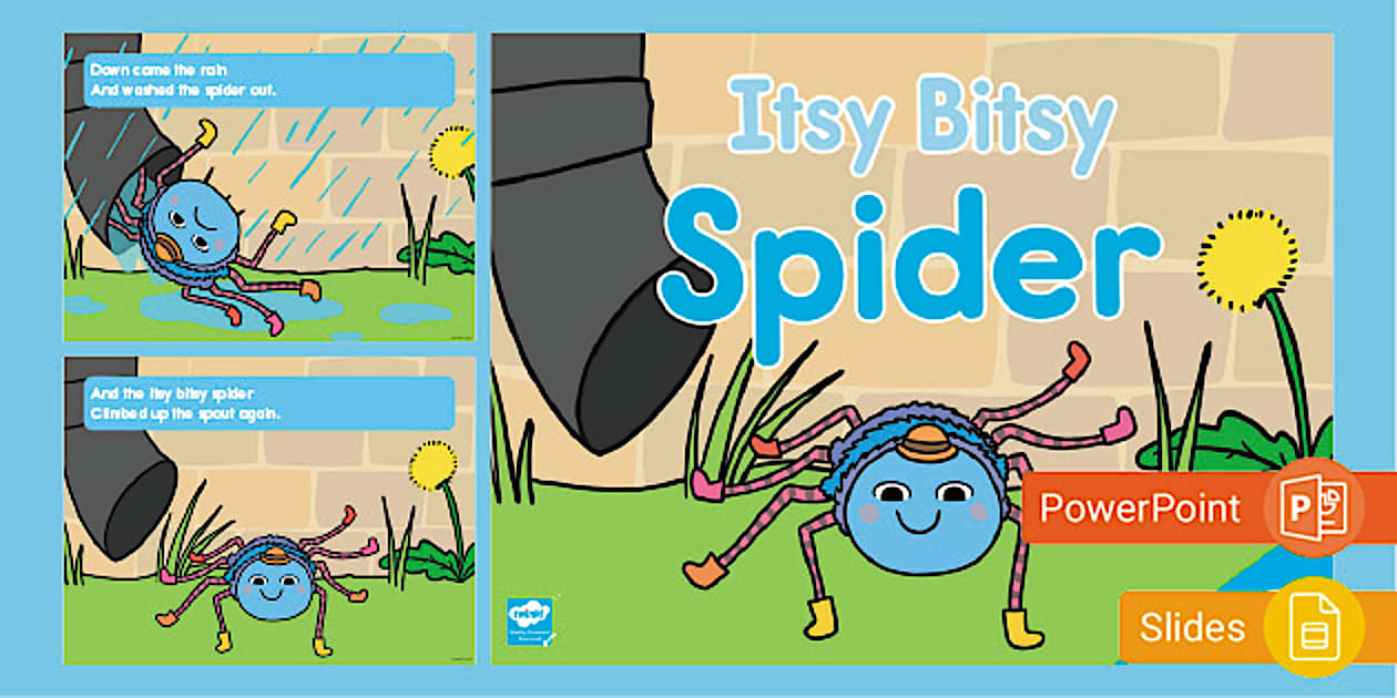 The Itsy Bitsy Spider PowerPoint - Twinkl