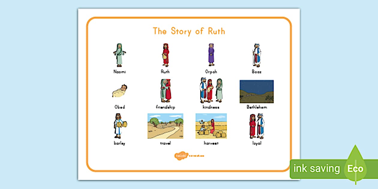 Ruth Word Mat (Teacher-Made) - Twinkl