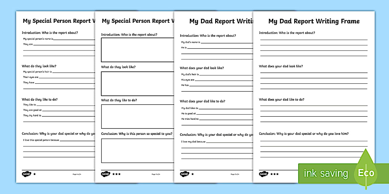 Editable F-2 Father's Day Writing Worksheet (teacher made)