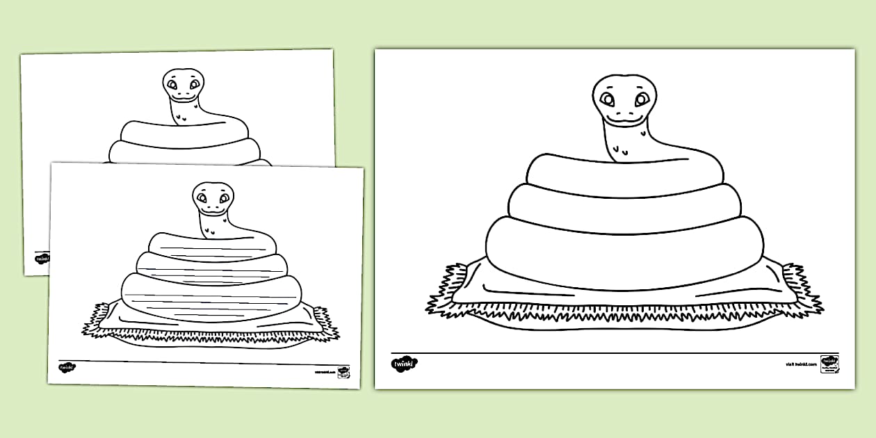 Snake Writing Template (teacher made) - Twinkl