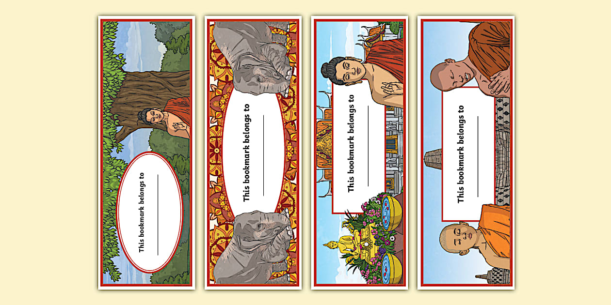 The Buddha's Birthday Editable Bookmarks (teacher made)