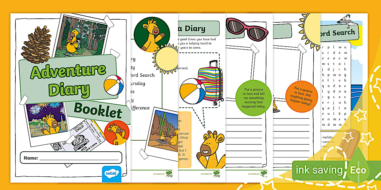 Adventure Diary (teacher made) - Twinkl