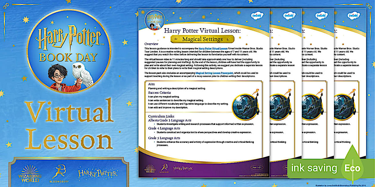 Harry Potter Lesson Guide | Twinkl Canada