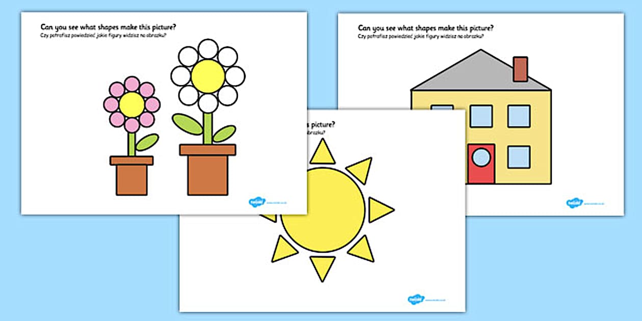 2D Shape Pictures English/Polish (teacher made) - Twinkl