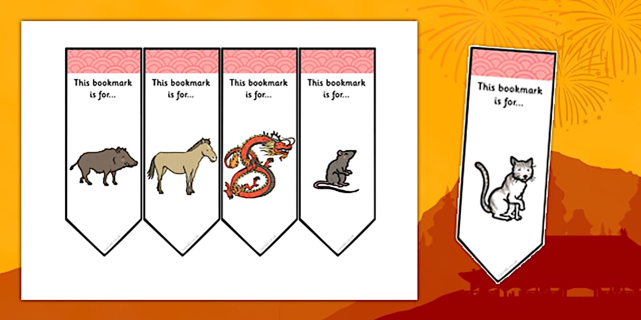 Editable Chinese New Year Bookmarks (teacher made) - Twinkl