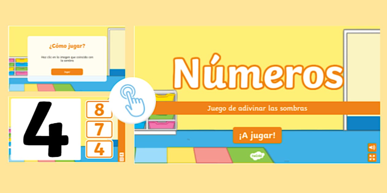 Adivina la sombra - Números (profesor hizo) - Twinkl