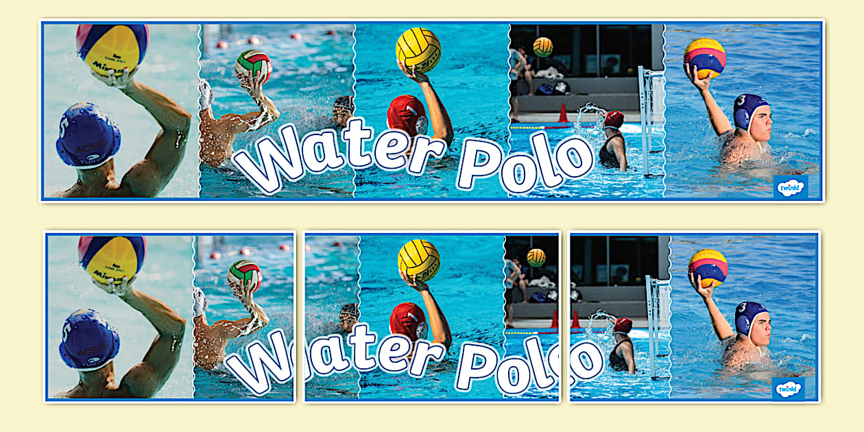 Water Polo Photo Display Banner (Teacher-Made) - Twinkl