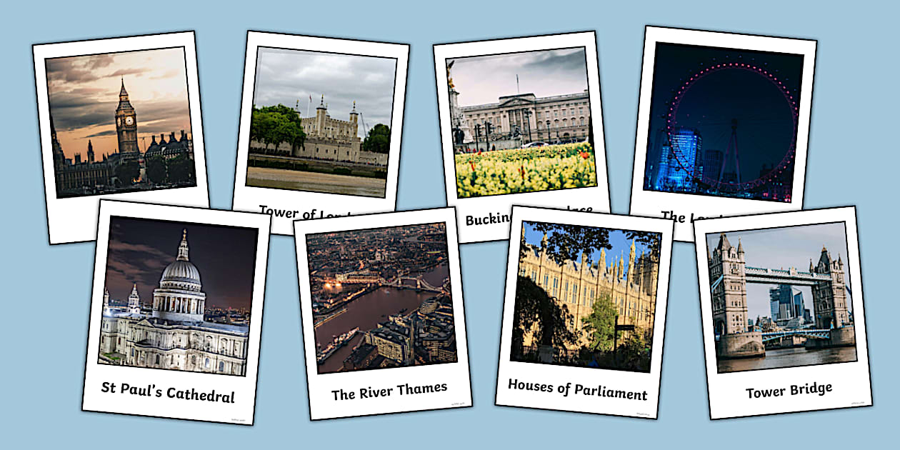 London Instant Photo Style Display Images (teacher made)