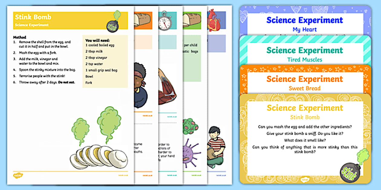 EYLF My Body Themed Science Experiments Resource Pack