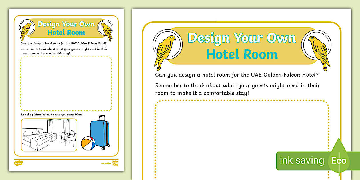 UAE Golden Falcon Hotel Role Play Design Your Own Hotel Room