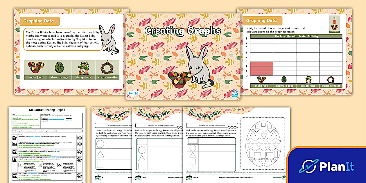Year 1 Statistics: Hopping Into Graphs Lesson 3 - Twinkl