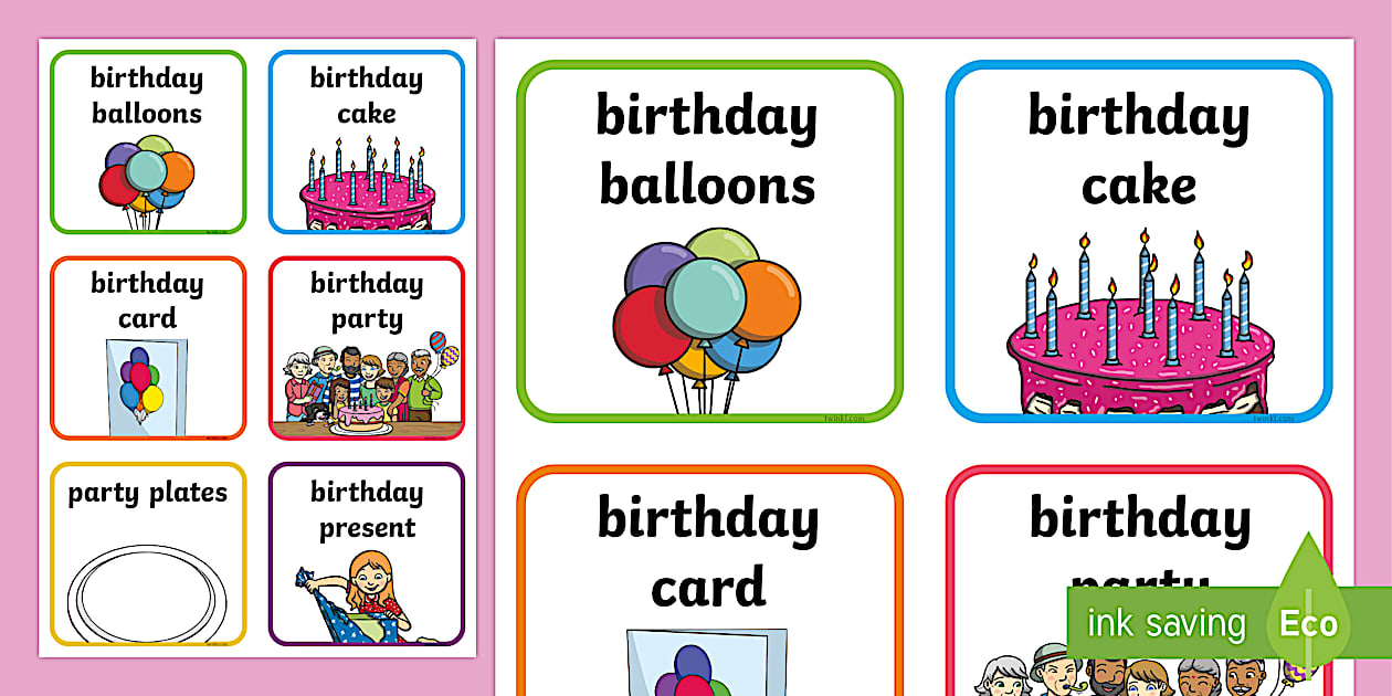 Birthday Labels | Twinkl (teacher made) - Twinkl