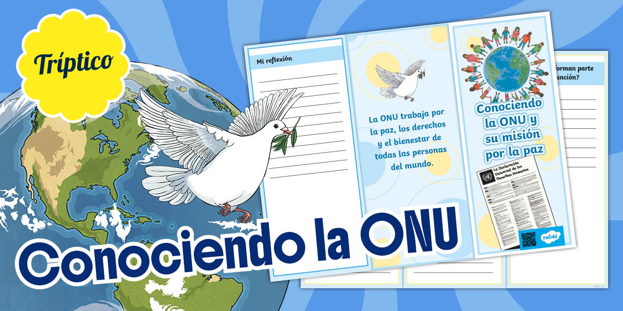 Tríptico: de la ONU aprendiendo a vivir en armonía